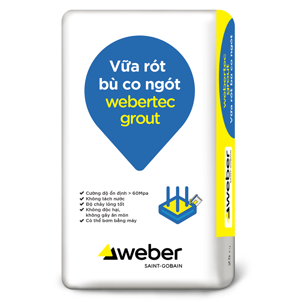 webertec grout : Vữa rót bù co ngót | Weber